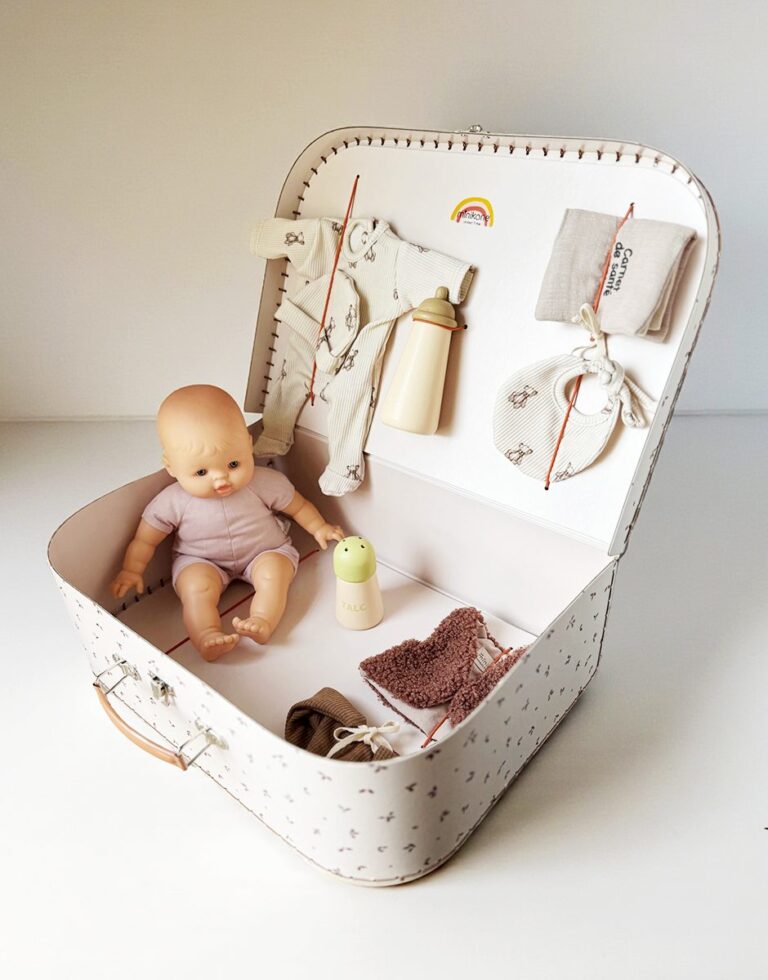 Minikane | Ma Valise d’antan “Kit de Naissance” Petits oursons et sa ...